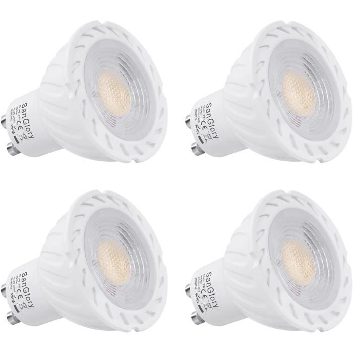 Ampoule LED GU10 4000K, 7W Spot LED GU10 Blanc Naturel Équivaut à 70W Lampe Halogène, 680LM ...