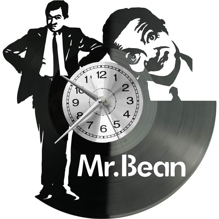 Horloge Murale En Vinyle Mr Bean - Grande Horloge Murale - Style Rétro ...