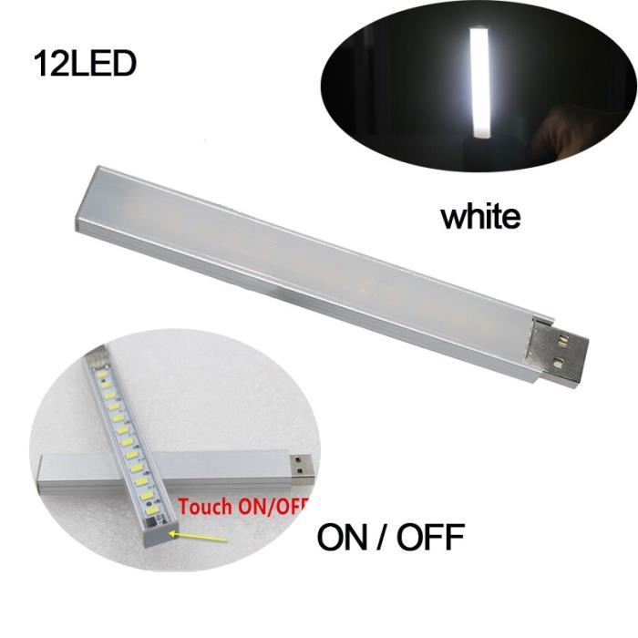 Lampe à poser,Lampe USB SMD 5730 pour lecture,idéale pour le bureau ou le Camping,5V- 12led ...