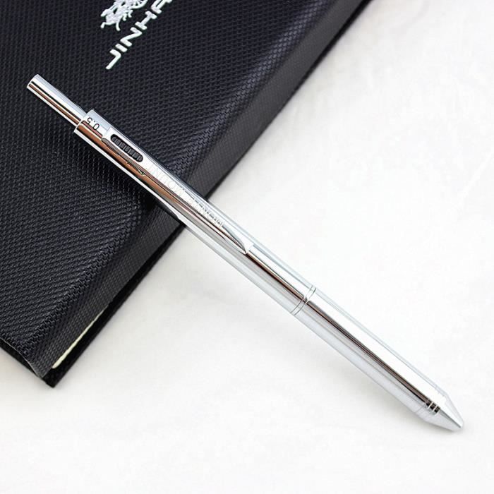 Stylo,Stylos à bille en métal noir mat 4 en 1 de luxe,stylo à bille ...