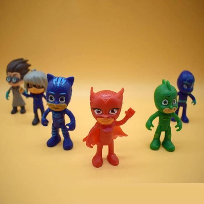 ZS07295-Les Pyjamasques 6pcs - lot 10cm PJ Masks Figurine PVC jouets de ...