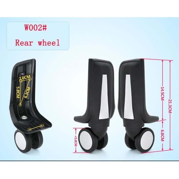 1 left and 1 right - Roue W002 - Rear Wheel Password Luggage Suitcase ...