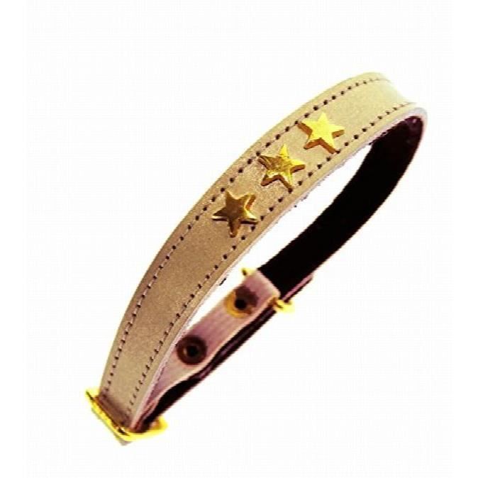 Bobby Collier En Cuir Collection Etoiles (couleur:doré ) HID57 - Cdiscount