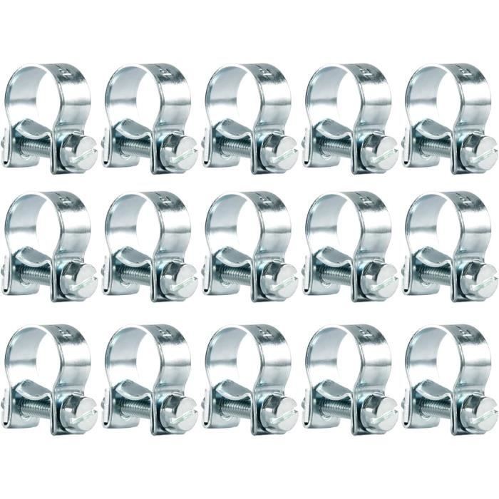 15 Pièces Collier De Serrage Métallique Inox 12-14Mm Colliers Serrage ...