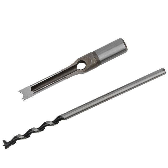 EBTOOLS Perceuse à bois 4pcs Forets à Trous Carrés Outils de Forage de ...