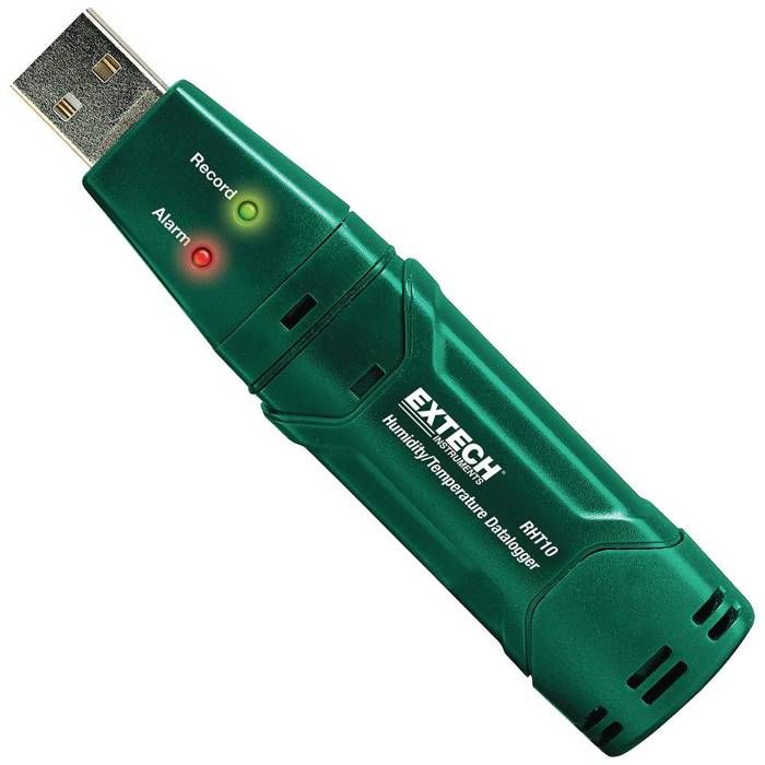 Enregistreur USB d'humidité-température - EXTECH - RHT10 - Précision ...