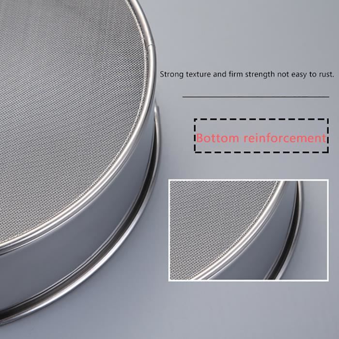 ROM Tamis De Tamisage De Farine En Acier Inoxydable Tamis À Farine En ...