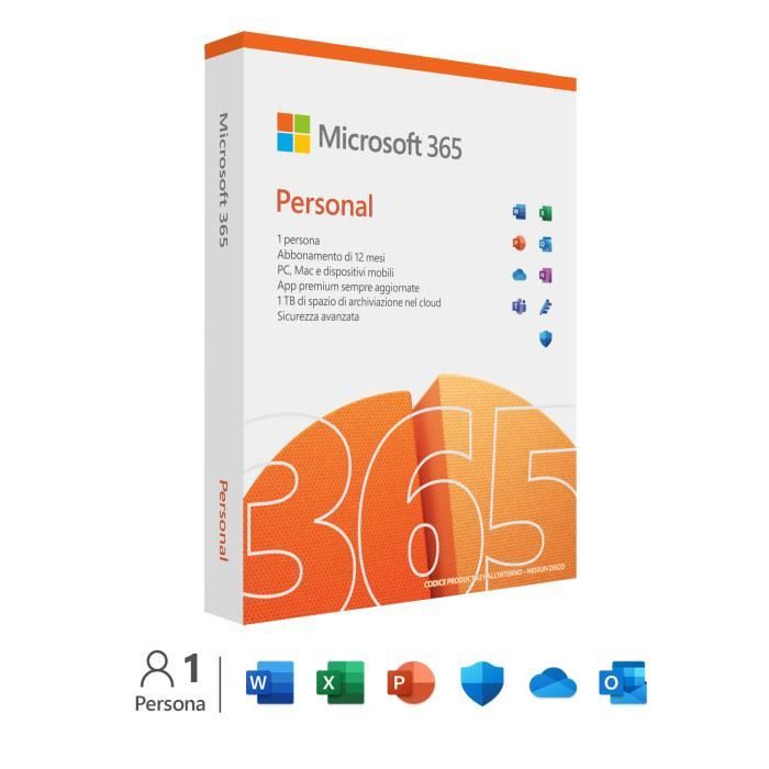 MICROSOFT365PERSONAL 1YR MDLS P8 QQ2-01428 - Cdiscount Informatique