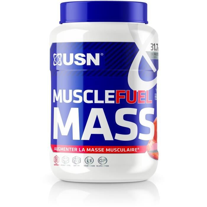 USN Prise de Masse Muscle Fuel Mass - Fraise - 750g - Cdiscount Sport