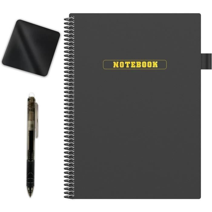 Cahier De Notes Effacable, Cahier De Note Réutilisable, A4 Carnet De ...