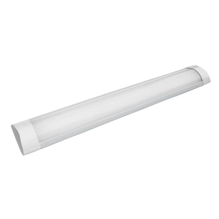 Réglette LED 60cm 18W - SILUMEN - Blanc Froid 6000K - Allumage ...
