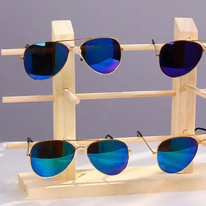 Support de lunettes de en bois Présentoir de lunettes en bois, épais et ...