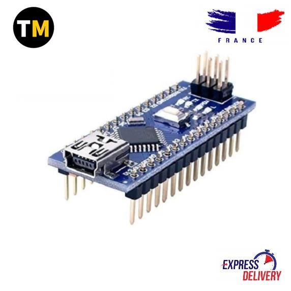 Nano V3.0 ATMega328 CH340 Arduino Compatible - Cdiscount Bricolage