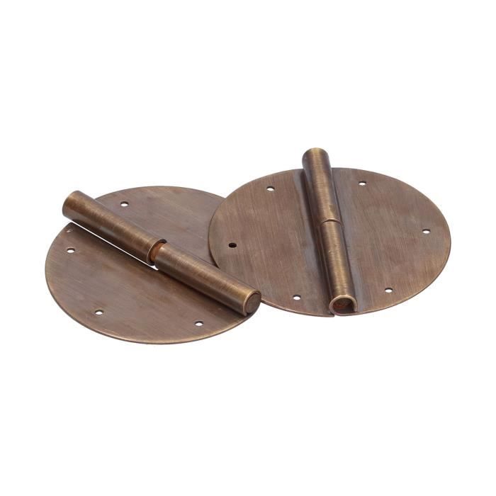 TMISHION Charnière ronde 2 ensembles de charnières rondes en laiton ...