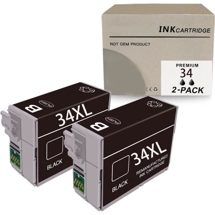 Giddah 34Xl 34 Xl Compatible Cartouches D'Encre Remplacement Pour Epson ...