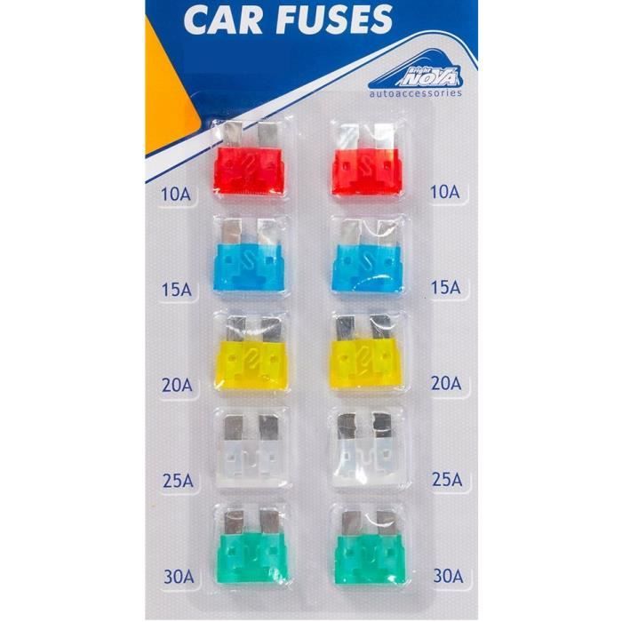 10Pcs Fusible Voiture Set, Fusibles Pour Auto - Fusibles Automobile - Cdiscount Auto