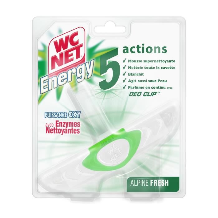 WC NET Bloc Puissance Oxy Energy 5 Actions Alpine Fresh - 38 g ...