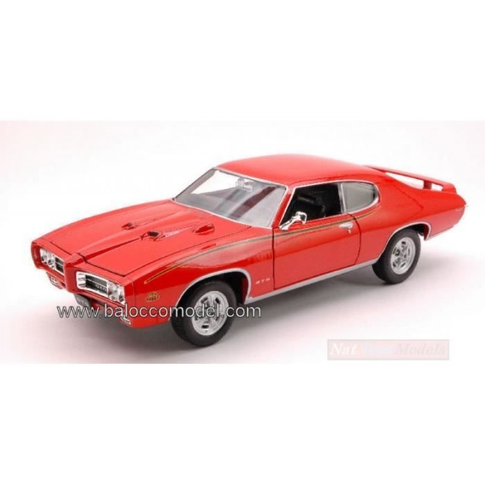 WELLY WE2501OR PONTIAC GTO 1969 ORANGE 1:24 MODELLINO DIE CAST MODEL ...