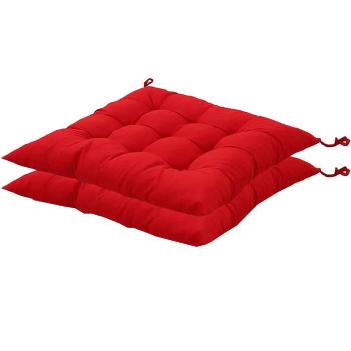 2 Coussins de Chaises Carrés,WOVTE 40x40 Coussins de Siège Décor Maison ...