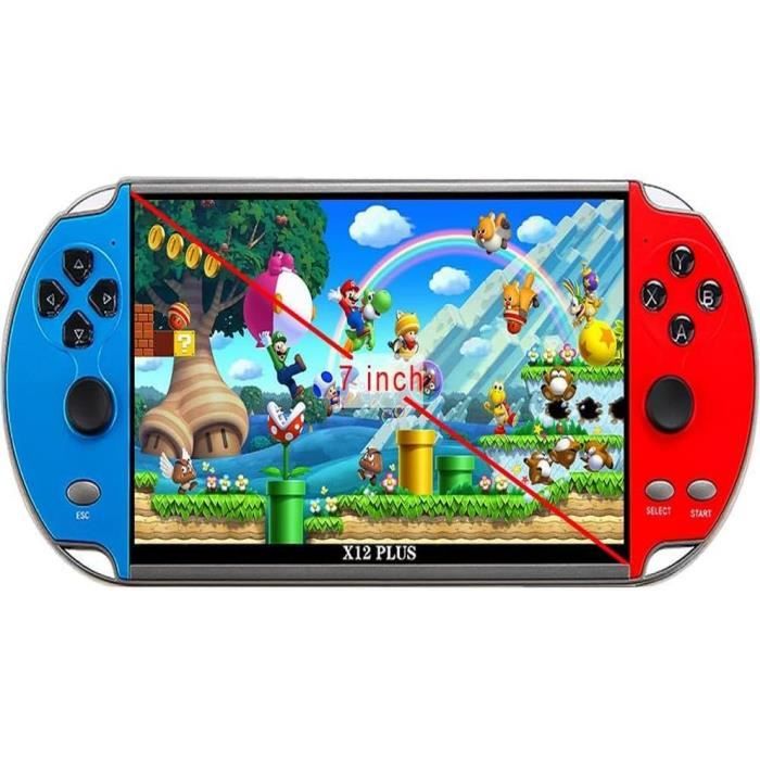 X12 Plus Console de jeu portable rétro avec écran HD de 7 pouces, plus ...