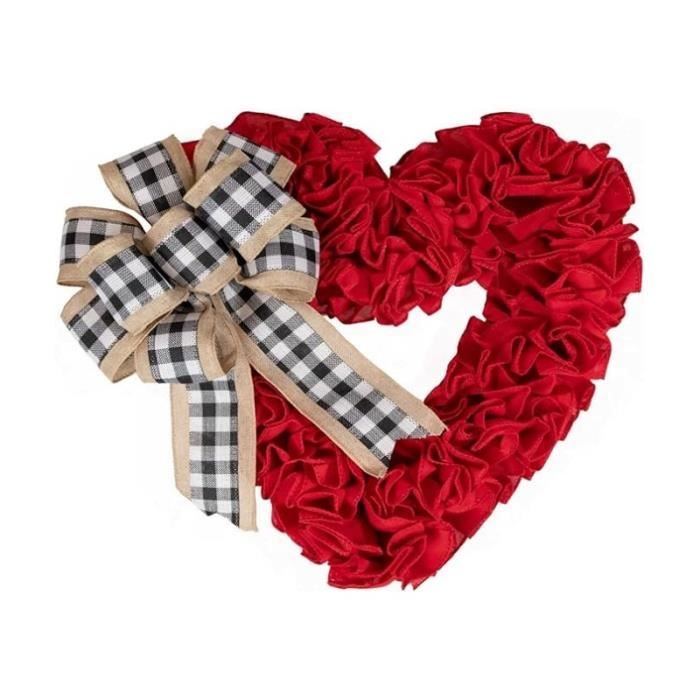 Couronne de Saint-Valentin,40cm Couronne de Porte dentrée,couronne en ...