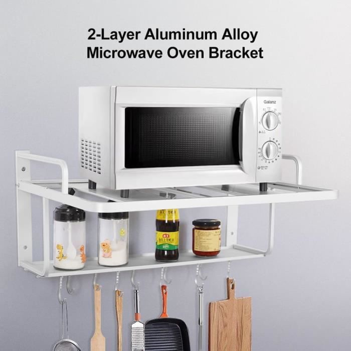 Etagères Micro Ondes Four,Support Mural de Rangement Cuisine.[Y1104 ...