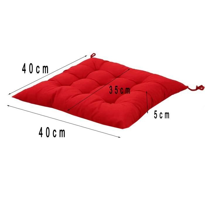 2 Coussins de Chaises Carrés,WOVTE 40x40 Coussins de Siège Décor Maison ...