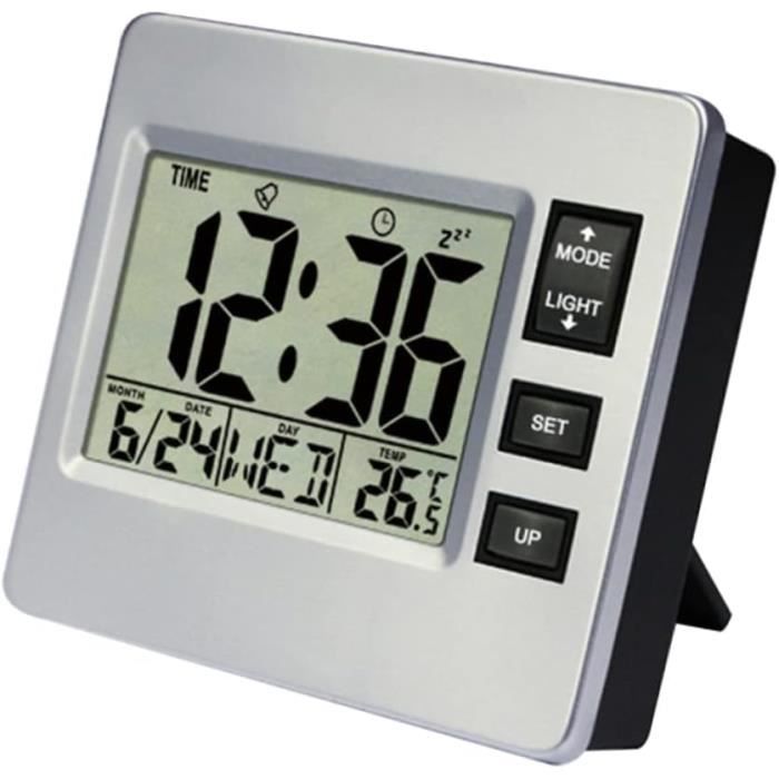 2 Pièces Réveil De Chevet Radio Reveil Radio Réveil Reveil Numerique ...