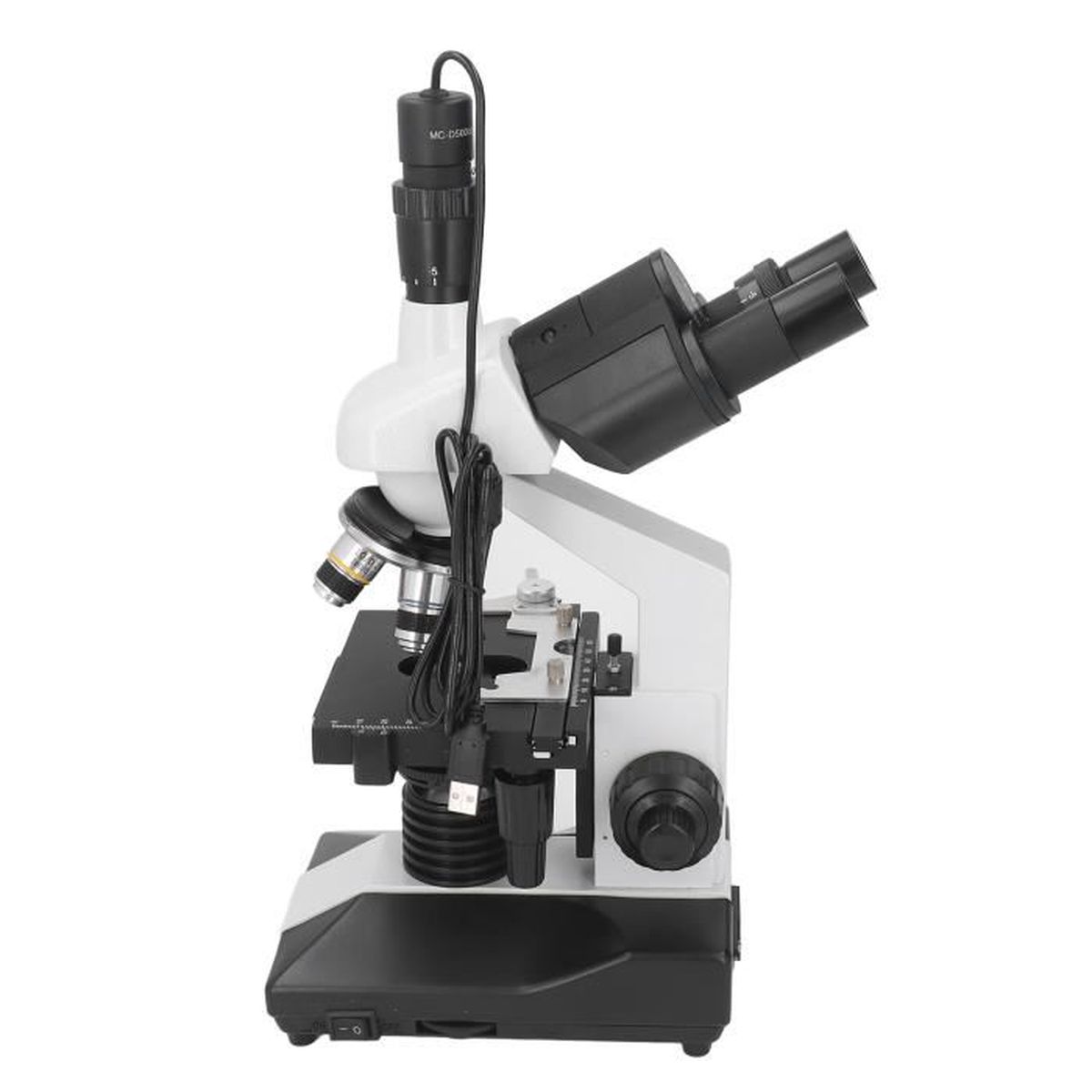 HURRISE microscope trinoculaire composé Microscope trinoculaire 40X à ...