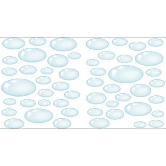 Sticker décoratif autocollant, gouttes d'eau pour diy et ...