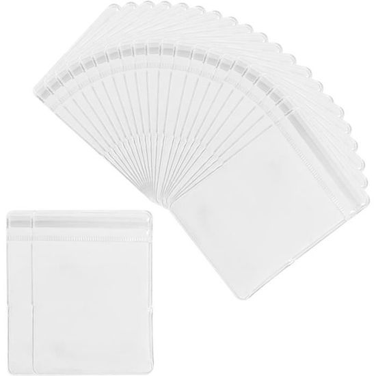 Lot De 100 Petits Sacs En Plastique Réutilisables Avec Fermeture Éclair ...