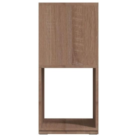 Zerodis Armoire rotative Chêne Sonoma 34,5x34,5x147,5 cm Aggloméré ...