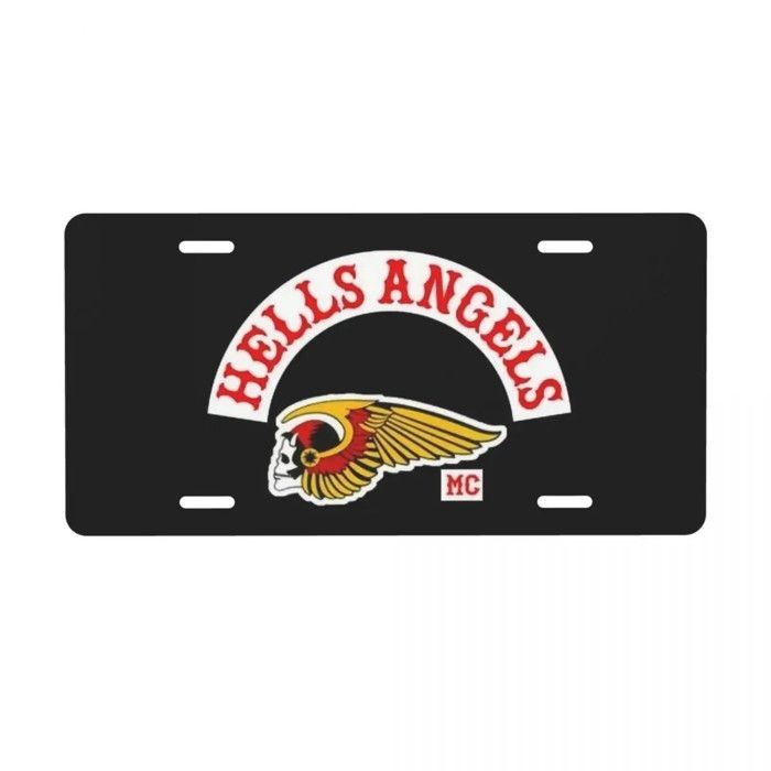 Hells Angels World Planner Plate,Plaque décorative pour moto,Couverture ...