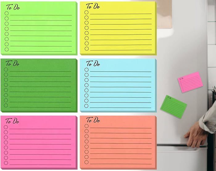 6 Pack 10 X 7 Cm To Do List Sticky Notes Notepad For Home School(300 ...