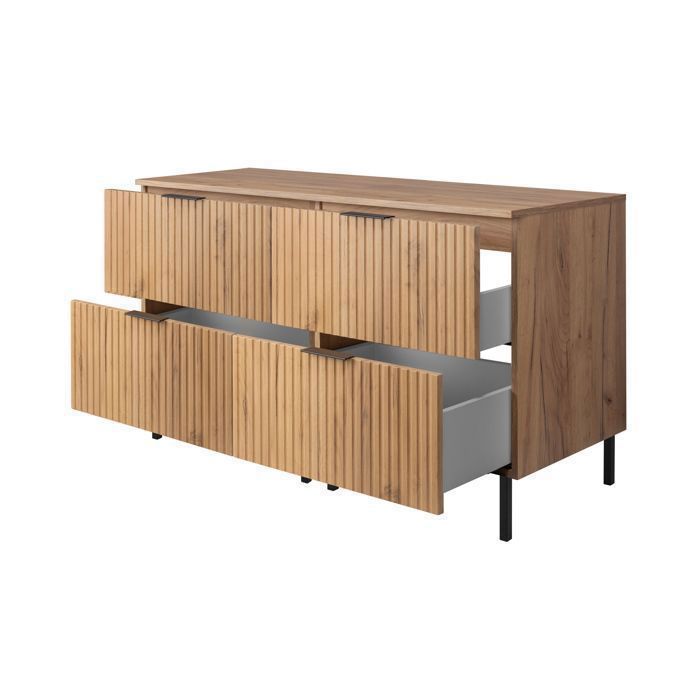 Meuble de Salle de Bain sur Pieds Sous Double Vasque avec Plan FLOW ...