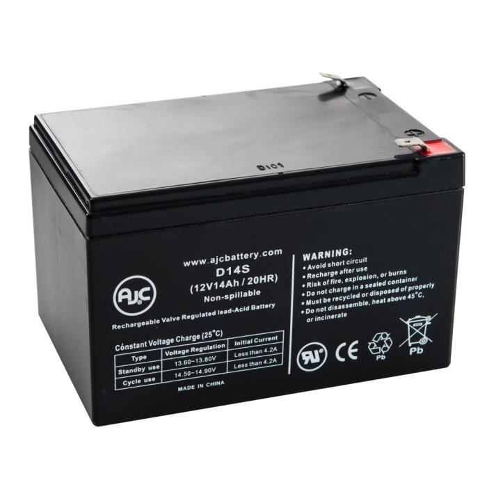 Batterie Power-Sonic PTX16-BS 12V 14Ah Acide scellé de plomb - AJC-D14S ...