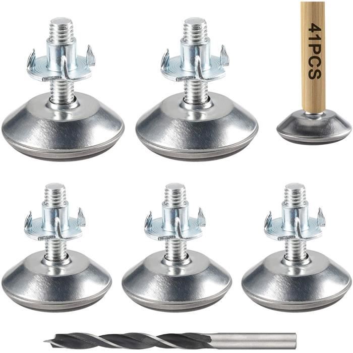 Pieds vérin de meuble 20pcs pieds de meuble ajustables m8 x 40mm pieds ... Pieds vérin de meuble 20pcs pieds de meuble ajustables m8 x 40mm pieds ...