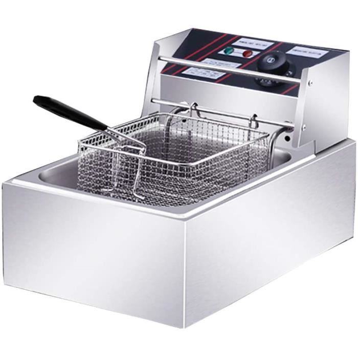 FRITEUSE ELECTRIQUE Friteuse électrique Professionnelle 2500W Friteuse ...
