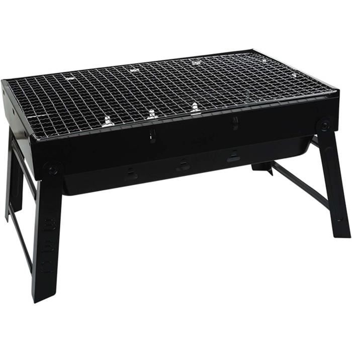 Gril Au Charbon De Bois - - Gril De Barbecue Pliable - Portable - Inox ...