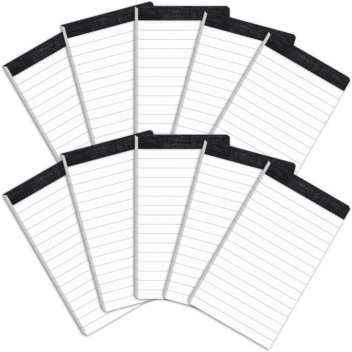 A7 Blocs-notes Pack de 10 petits blocs-notes avec interligne de 7 mm ...