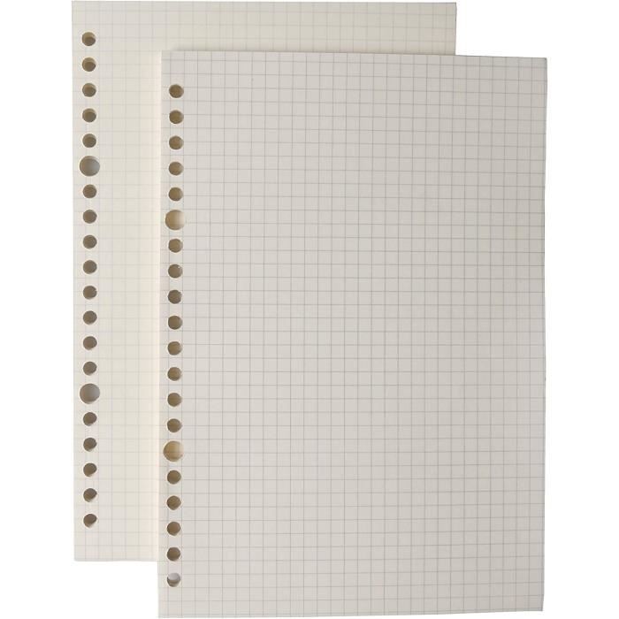 2 packs de Cahiers à Spirales A5 Blocs de Notes Rechargeables, Papier ...