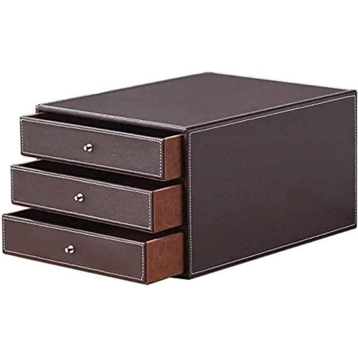 Module de Rangement Classeur Armoire en Cuir Armoire de Rangement de ...