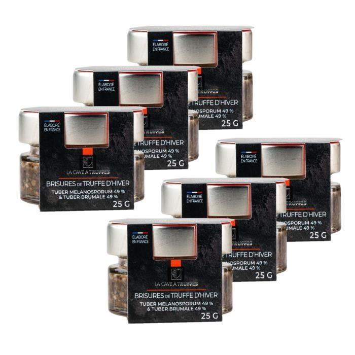 La cave à truffes - Lot 6x Brisures de truffe d’hiver - Pot 25g ...