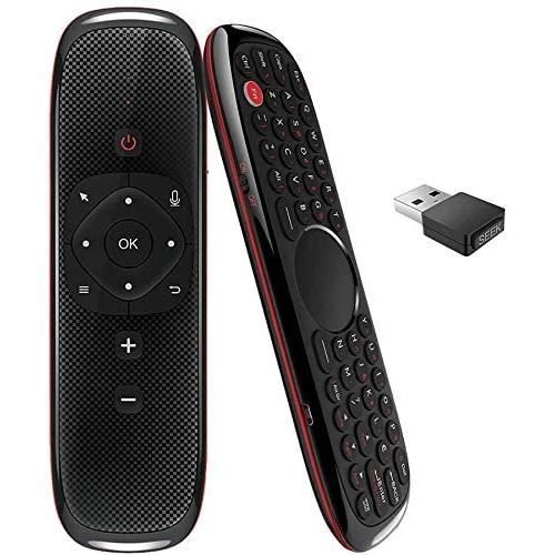 Télécommande W2 Air Mouse pour Android TV avec entrée vocale, Clavier ...