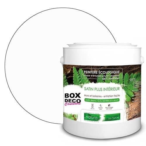 PEINTURE Teinte Blanc Cassé murale naturelle écologique aspect satin intérieur Natura - 2,5L ...