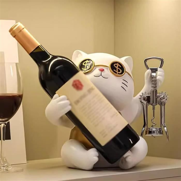 Étagère À Vin Fortune Cat Casier À Vin Refroidisseur De Vin Décorations ...