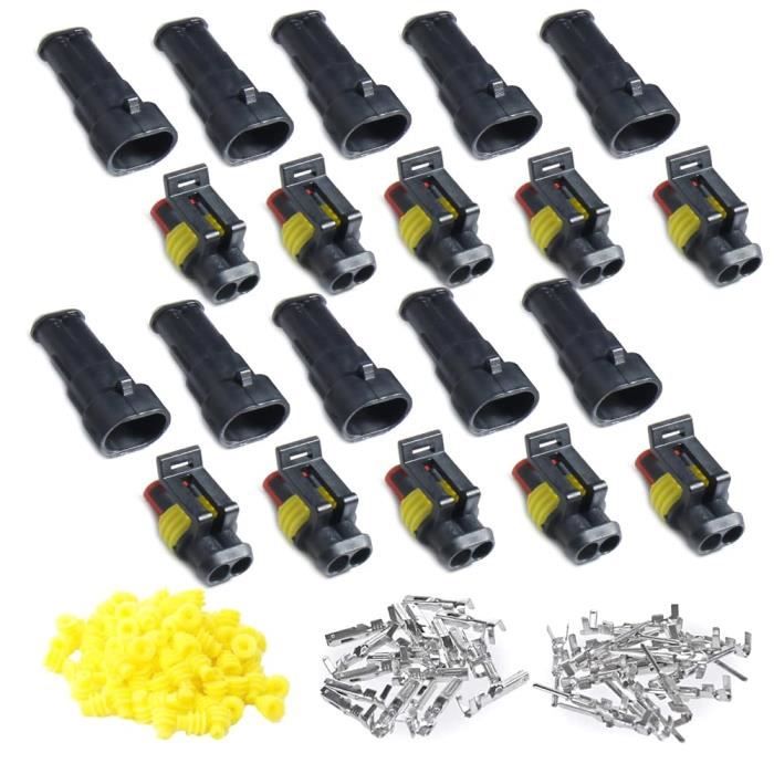 Étanche Super Seal 2 Pin Wire Connector Automobile Plug Terminal Truck ...