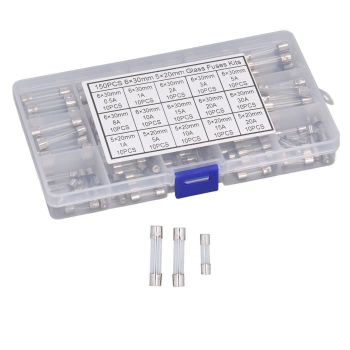 Kit 'assortiment De Fusibles En Verre 15 Modèles De Fusibles En - Cdiscount Auto