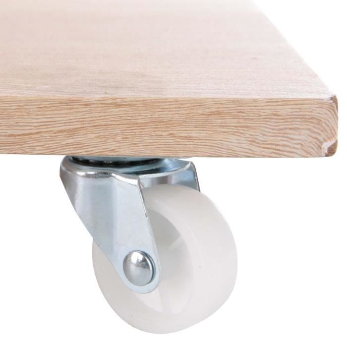 EJ.life roulette de chariot 4pcs 1,5 pouces roulettes pivotantes blanc ...