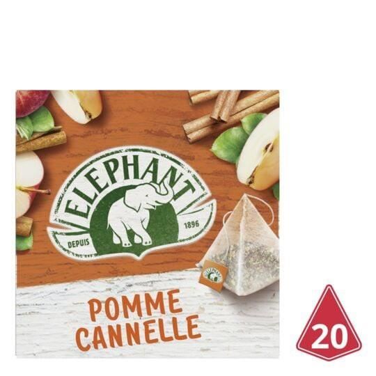 LOT DE 5 - ELEPHANT - Infusion Pomme Cannelle - boite de 20 sachets ...